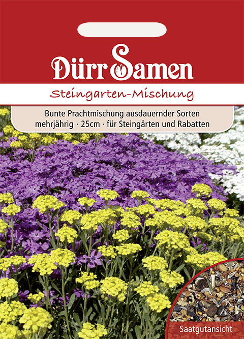 Blumenmischung Steingarten-Mischung, mehrjährig, 25cm - Dürr Samen Webshop